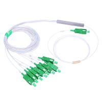 China Steel Tube 900μm 1×8 PLC Splitter with SC/APC Connectors - 10.5dB Insertion Loss, -40°C to 85°C Operating Range for sale
