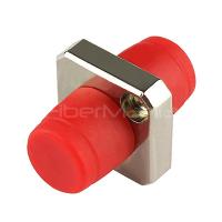 China FC to FC Single Mode Simplex Metal Fiber Optic Adapter Square 500 Mating Cycles for sale