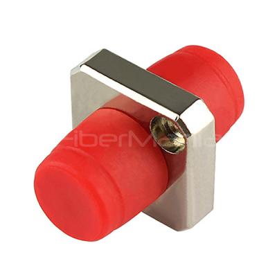 China FC to FC Single Mode Simplex Metal Fiber Optic Adapter Square 500 Mating Cycles for sale