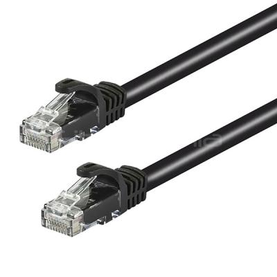 China CAT.5E Booted UTP Ethernet Patch Cable with 50μ Gold-Plated RJ45 Connectors - 1-100M Length Options for sale
