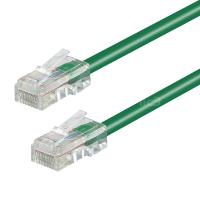 China CAT.5E Non-booted UTP Ethernet Patch Cable Green 24AWG 350MHz 1Gbps Network Cable for sale