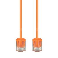 China 32AWG CAT6 UTP Ultra Slim Ethernet Patch Cable 2.6mm Diameter with 50-Micron Gold Plated RJ45 Connectors for sale