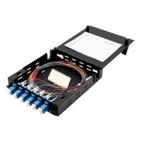 China Wall Mount Fiber Enclosure with 6-Port LC/UPC LGX Adapter Panel - 12-144 Core Capacity, 19