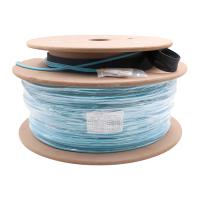 China LC To LC 6 Strand Multimode OM3 OFNR Breakout Cable 3.0mm Aqua for sale