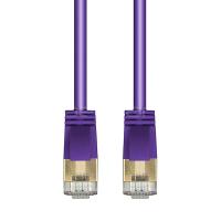China CAT.6A Shielded STP 36AWG Slim Ethernet Cable - 500MHz 10G Network Patch Cord with 50-Micron Gold Plating for sale