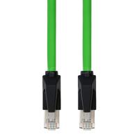 China CAT.6A Shielded STP 26AWG Ethernet Patch Cable - 10Gbps Speed, 50-Micron Gold Plated RJ45 Connectors for sale