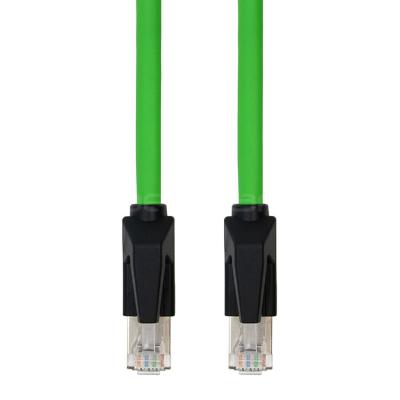 China CAT.6A Shielded STP 26AWG Ethernet Patch Cable - 10Gbps Speed, 50-Micron Gold Plated RJ45 Connectors for sale