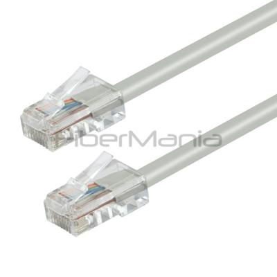 China CAT.5E Ethernet Patch Cable Grey 24AWG Stranded Copper 1-100M Length with RJ45 Connectors for sale