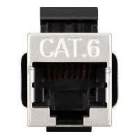 China Data Center Shielded Cat6 Coupler RJ45-RJ45 STP Inline Connector 125V 1.5A Silver Housing for sale