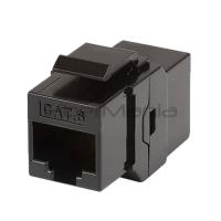 China Unshielded RJ45 Cat6 Inline Coupler Keystone Jack - 600MHz, 10Gbps Ethernet, Tool-Free Installation for sale