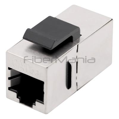 China RJ45 Inline Coupler 1000Base-T CAT.5E Shielded Female to Female - 100MHz Frequency, 125V Rating for sale