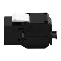 China 180 Degree CAT.6 Unshielded Keystone Jack with 50μ Gold Plating and 125V Rating for Network Panels for sale