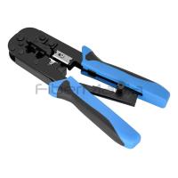 China Professional RJ45 RJ12 RJ11 Crimper Cutter Stripper Tool - All-in-One Network Cable Installation Kit with Steel Construction for sale