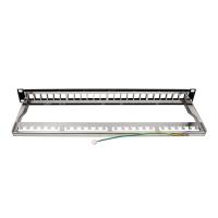 China 24 Port Shielded Keystone Patch Panel 1U 19