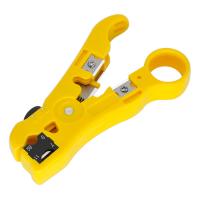 China Universal Cable Stripping Tool for RG59 RG6 RG7 RG11 Coaxial and CAT5 CAT6 Ethernet - Adjustable Blade for sale