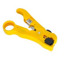 China Universal Cable Stripping Tool for RG59 RG6 RG7 RG11 Coaxial and CAT5 CAT6 Ethernet - Adjustable Blade for sale
