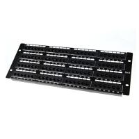 China 19-inch 4U CAT.6 UTP Network Patch Panel 96 Ports with 250MHz Bandwidth and UL94V-0 Rating for sale