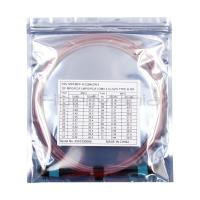 China MPO Female to MPO Female Trunk Cable Assembly 12 Fibers OM4 Polarity A Pink Jacket for sale