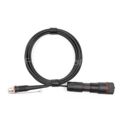 China FPMDLC to ODC Waterproof Fiber Patch Cord 2 Cores 9/125 OS2 TPU Jacket 4.8mm for sale