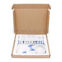 China Steel Tube 900um 1x4 PLC Splitter with SC/UPC Connectors - 1260-1650nm Wavelength, 7.3dB Insertion Loss for sale