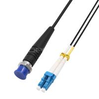 China RDC Socket to LC/UPC 2 Cores OS2 Outdoor G657A1 TPU Patch Cord 2.0mm for sale