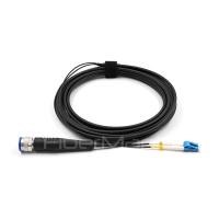 China RDC Plug to LC/UPC 2 Cores OS2 G657A1 TPU Patch Cord 4.8mm Cable OD for sale