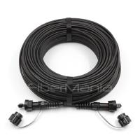 China ODVA MPO to ODVA MPO 12-Core Armored Fiber Patch Cord 5.0mm LSZH Jacket for FTTA Applications for sale