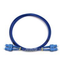 China GJSFJBV Duplex Armored Fiber Optic Cable 2 Core with 7.0mm OD and 600N Tension Resistance for LAN Backbones for sale