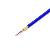 China Unitube Duplex Armored Indoor Optical Fiber Cable 2-4 Core 7.0-8.0mm OD with LSZH Jacket for sale