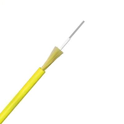 China Simplex OS2 Single Mode Fiber Optic Cable 2.0mm PVC Yellow - Indoor Wiring for Data Centers & Telecom for sale