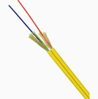 China Indoor Duplex Zipcord Fiber Optic Cable OS2 Single Mode 2.0mm PVC Yellow - 2-4 Fiber Count, -40°C to +80°C Operating Range for sale
