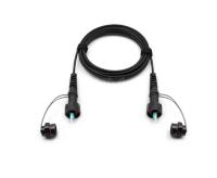 China 5M IP67 LC Duplex OM3 Outdoor Fiber Patch Cable TPU Jacket LC/UPC to LC/UPC for sale