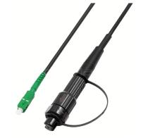China Mini SC/APC to SC/APC Outdoor Simplex Fiber Patch Cord OS2 9/125 LSZH IP67 for sale