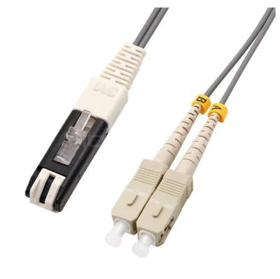 China VF45 to SC/UPC Duplex 62.5/125 OM1 Multimode Fiber Patch Cable 1m LSZH for sale