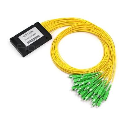 China 1×32 PLC Splitter with ABS Module, 2.0mm Fiber Diameter, SC/APC Connectors for FTTx Networks for sale