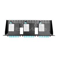 China 19inch 1U 36 Fibers MPO MTP Fiber Optic Patch Panel with Cassette MTP-12 Rear Adapter for sale
