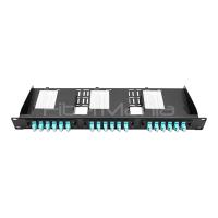 China 19inch 1U 36 Fibers MPO MTP Fiber Optic Patch Panel with Cassette MTP-12 Rear Adapter for sale