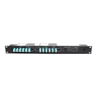 China 19inch 1U 36 Fibers MPO MTP Fiber Optic Patch Panel with Cassette MTP-12 Rear Adapter for sale