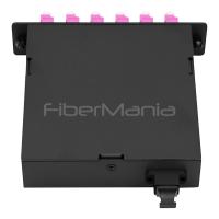 China 6 LC Duplex 12 Cores MPO MTP Fiber Optic Cassette OM4 40G 100Gbps for sale