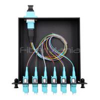 China MTP-LC Cassette Module 12 Fiber OM3 Multimode Zirconia Ceramic Sleeve Aluminum Body for High Density Networks for sale