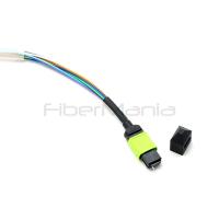China MPO Male to LC 0.9mm Fiber Patchcord Hytrel Jacket 0.3M for Data Centers for sale