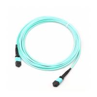 China High Density MPO Trunk Cable OM3 OM4 12-144 Fibers for 40G 100G 400G Networks for sale