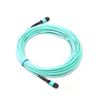 China High Density MPO Trunk Cable OM3 OM4 12-144 Fibers for 40G 100G 400G Networks for sale