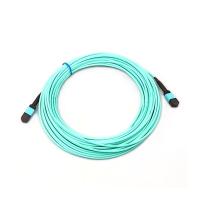 China High Density MPO Trunk Cable OM3 OM4 12-144 Fibers for 40G 100G 400G Networks for sale