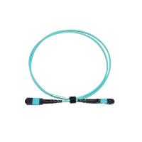 China MPO Trunk Cable 12 Fibers OM3 OM4 Plenum 0.35dB Max Loss 150m for Data Centers for sale