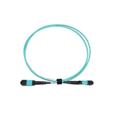 China MPO Trunk Cable 12 Fibers OM3 OM4 Plenum 0.35dB Max Loss 150m for Data Centers for sale