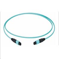 China MPO Trunk Cable 12 Fibers OM3 OM4 Plenum 0.35dB Max Loss 150m for Data Centers for sale