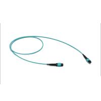 China MPO Trunk Cable 12 Fibers OM3 OM4 Plenum 0.35dB Max Loss 150m for Data Centers for sale