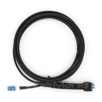 China Outdoor NSN to LC/UPC Uniboot OS2 Duplex LSZH Fiber Patch Cable IP67 for sale