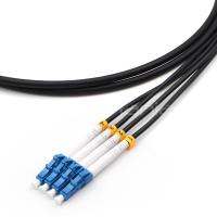 China Outdoor ODC to LC 4-Core Single Mode TPU Jacket Fiber Patch Cable for sale